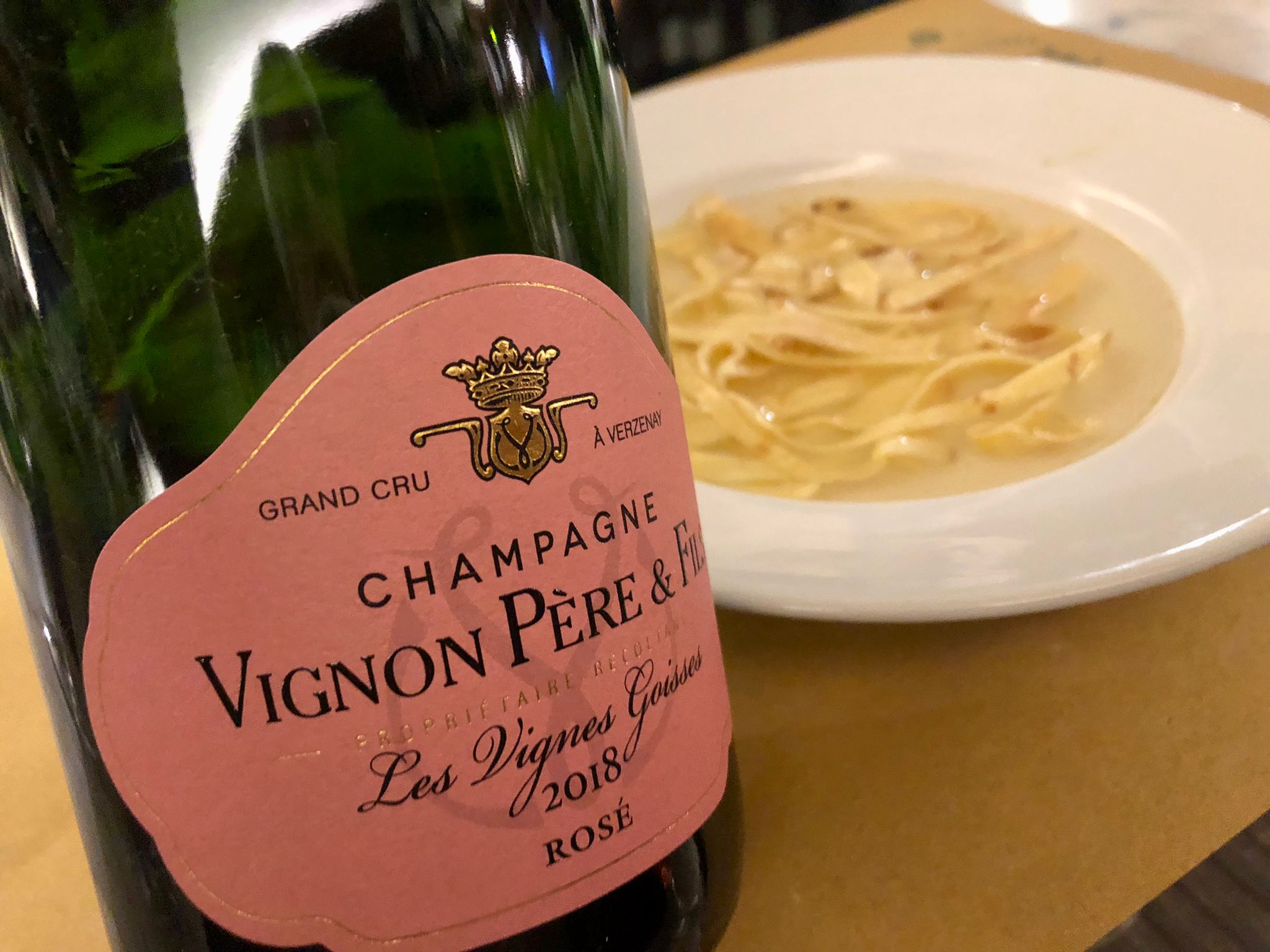 Champagne Vignon Père & Fils Les Vignes Goisses Grand Cru Rosè 2018 ...